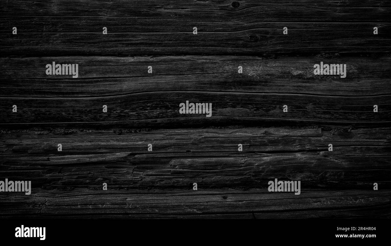 Wooden black texture background from old wooden logs wall, abstract ...