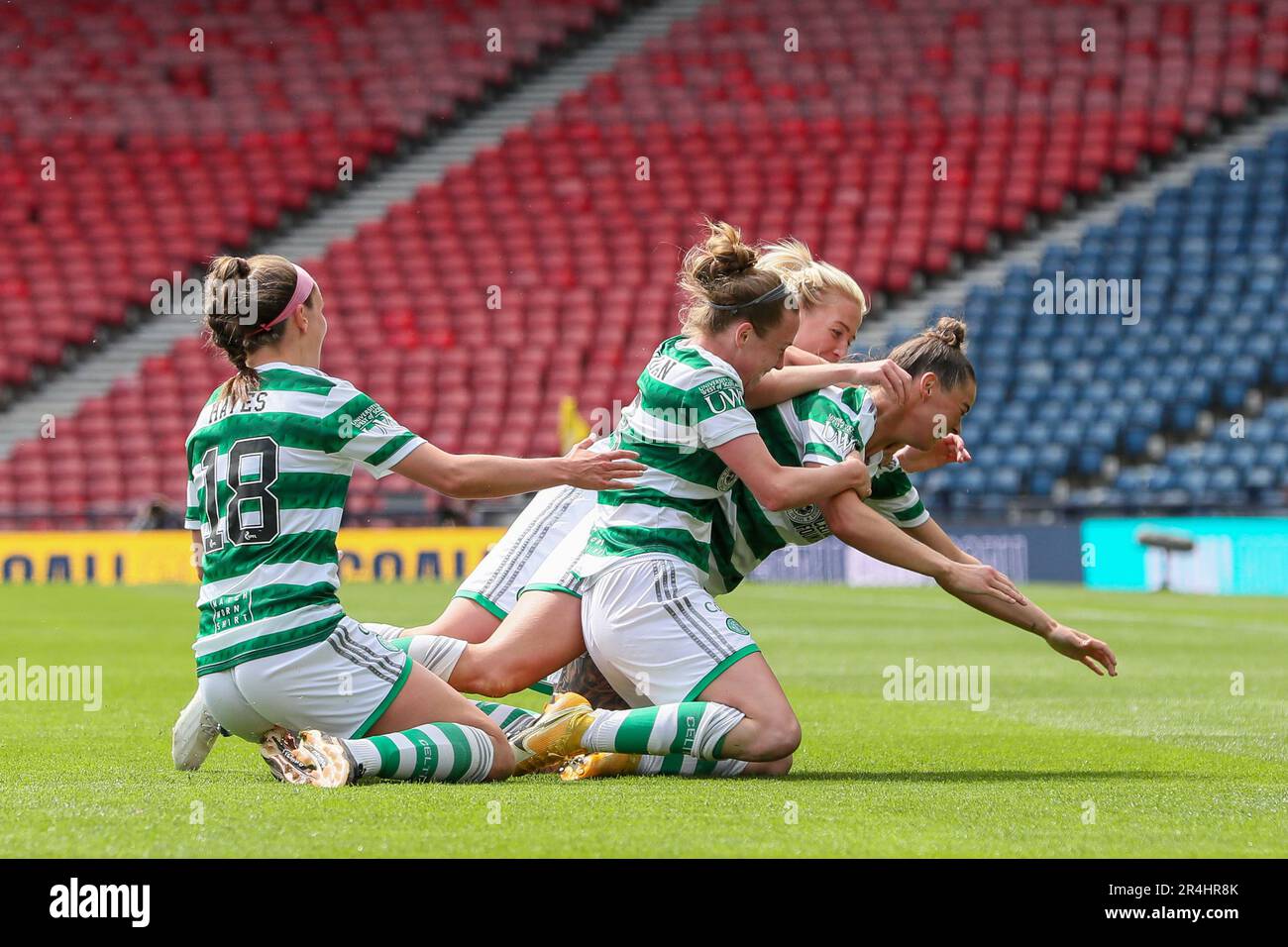 Glasgow, UK. 28th May, 2023. In the final of the Womens Scottish Cup in ...
