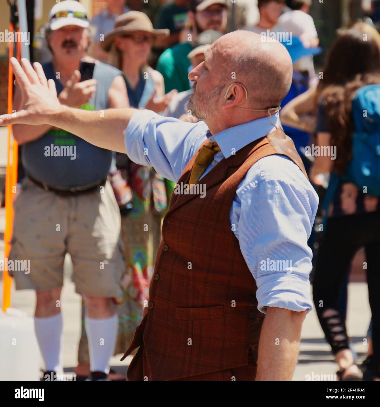 Lawrence, Kansas - May 27, 2023: Lawrence Busker Festival - Annual ...