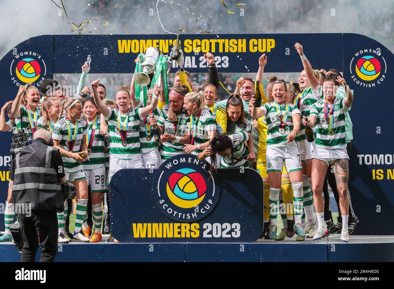 Glasgow, UK. 28th May, 2023. In the final of the Womens Scottish Cup in ...