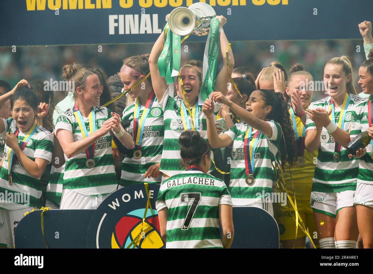 Glasgow, UK. 28th May, 2023. In the final of the Womens Scottish Cup in ...