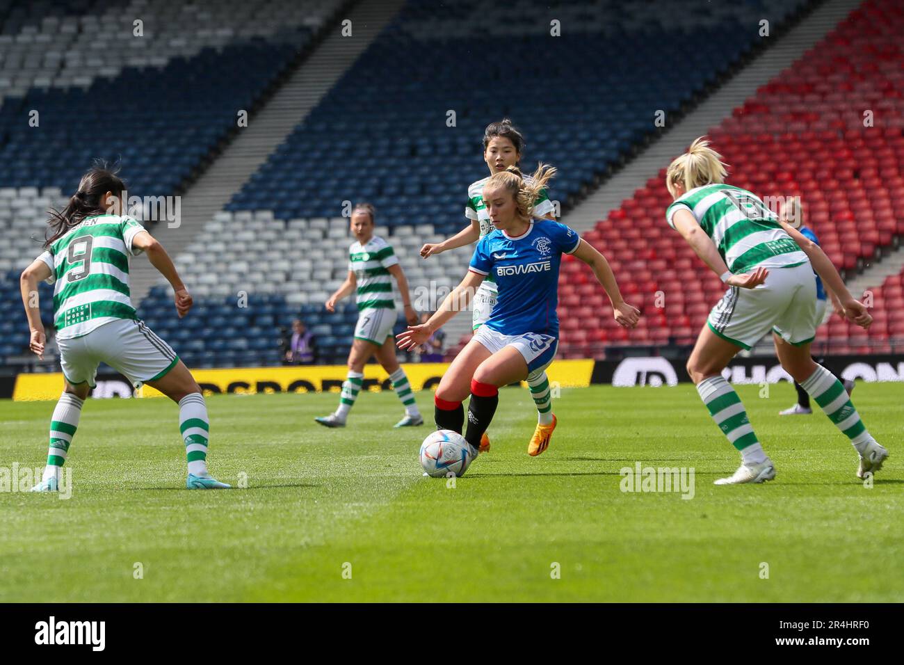 Glasgow, UK. 28th May, 2023. In the final of the Womens Scottish Cup in ...