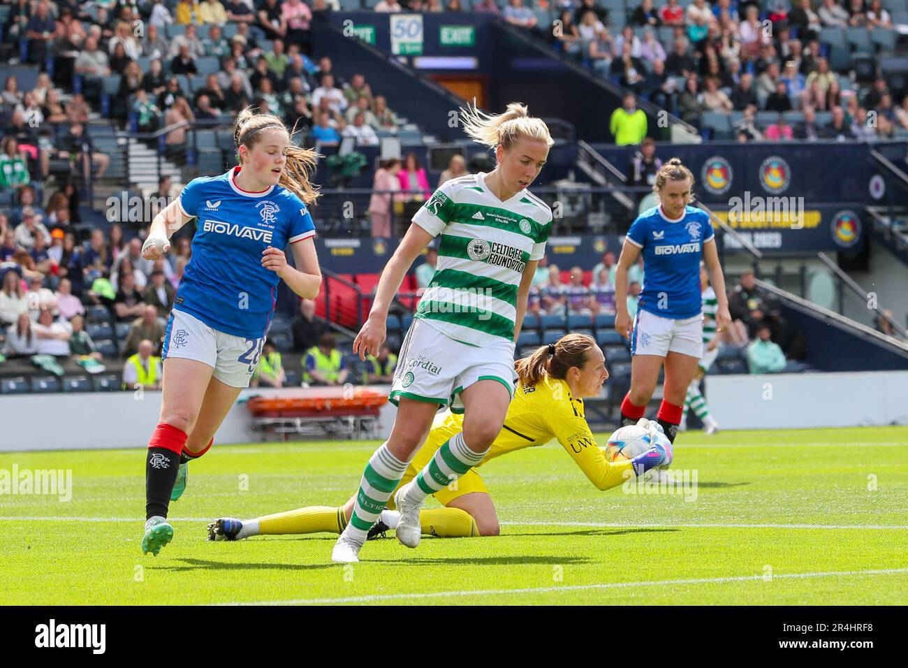Glasgow, UK. 28th May, 2023. In the final of the Womens Scottish Cup in ...