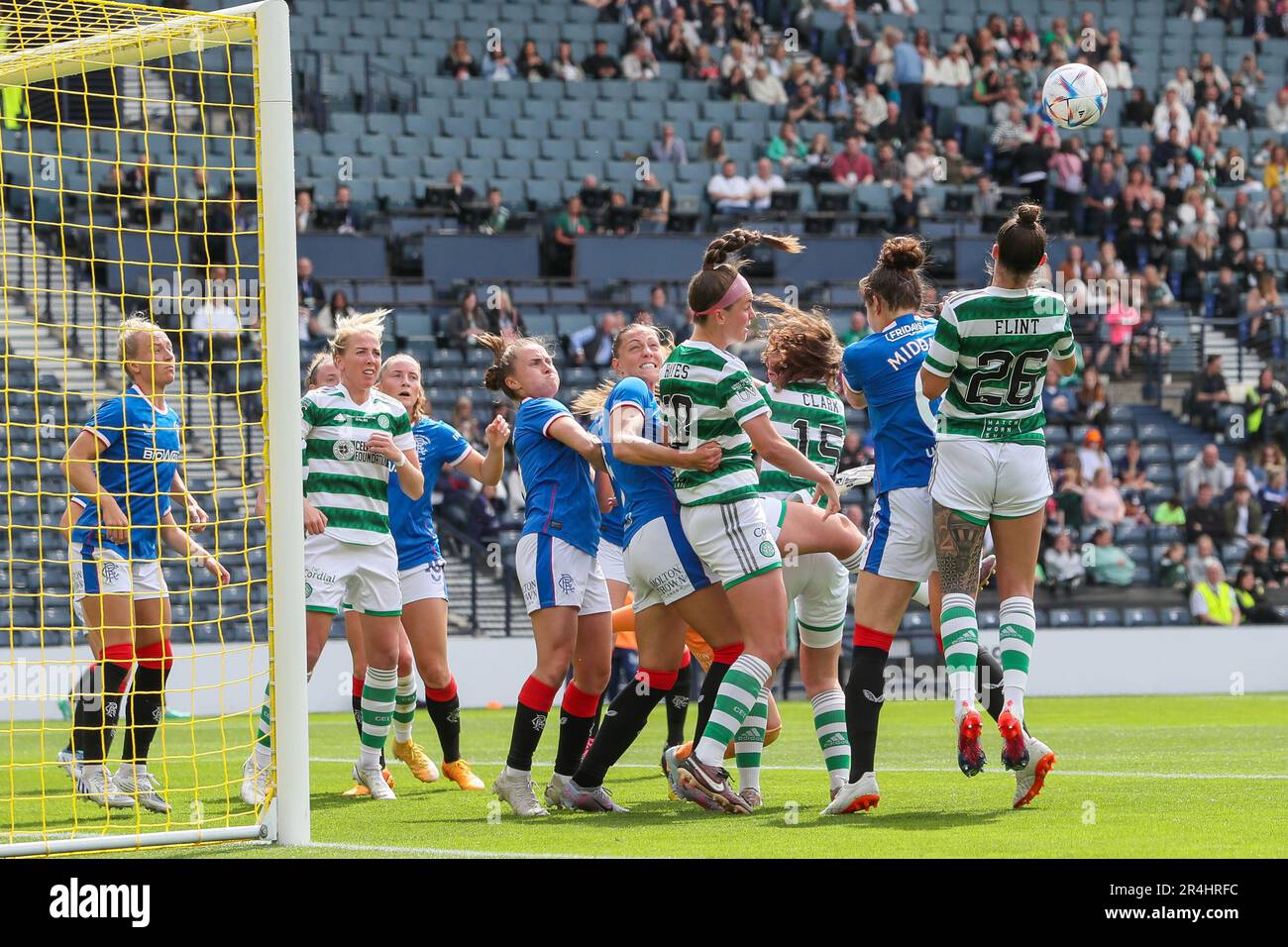 Glasgow, UK. 28th May, 2023. In the final of the Womens Scottish Cup in ...