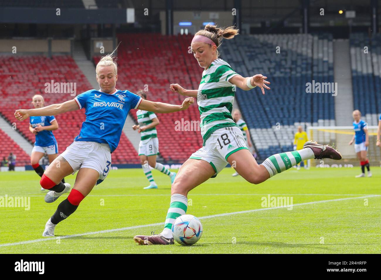 Glasgow, UK. 28th May, 2023. In the final of the Womens Scottish Cup in ...
