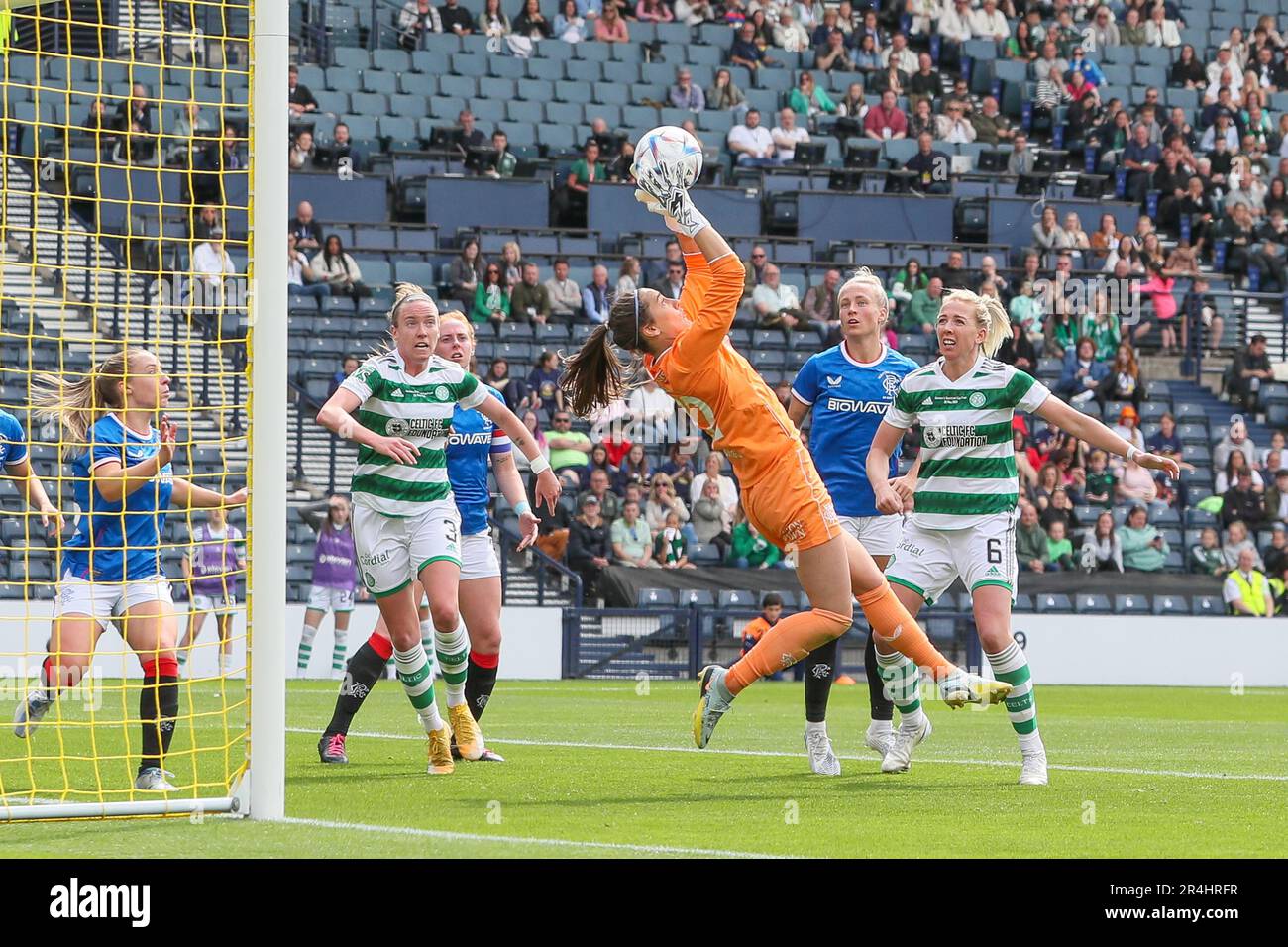 Glasgow, UK. 28th May, 2023. In the final of the Womens Scottish Cup in ...