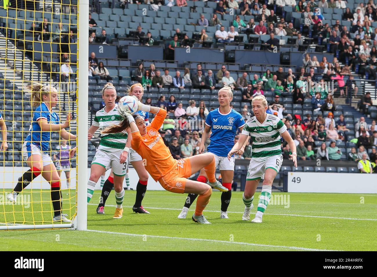 Glasgow, UK. 28th May, 2023. In the final of the Womens Scottish Cup in ...