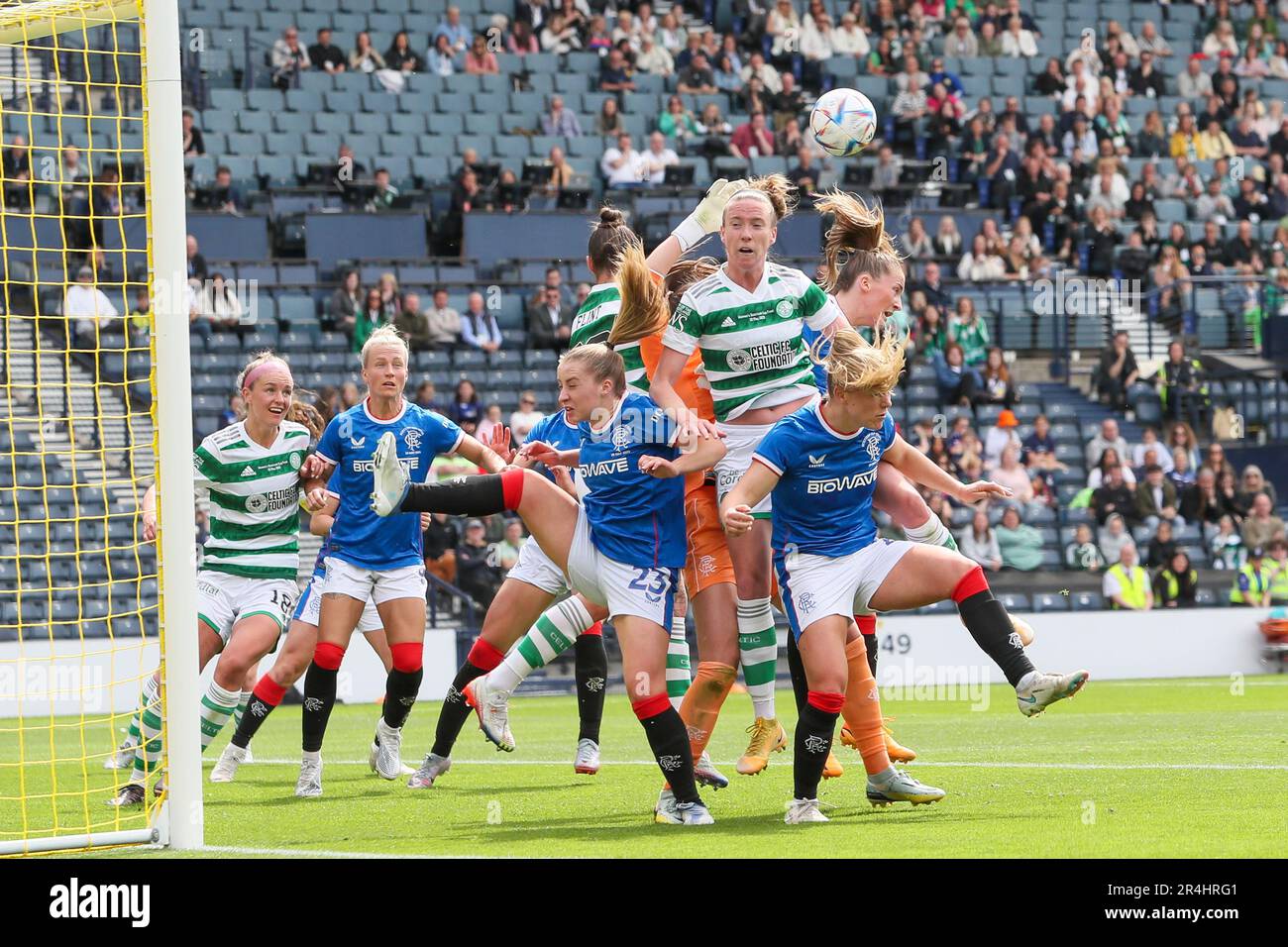 Glasgow, UK. 28th May, 2023. In the final of the Womens Scottish Cup in ...