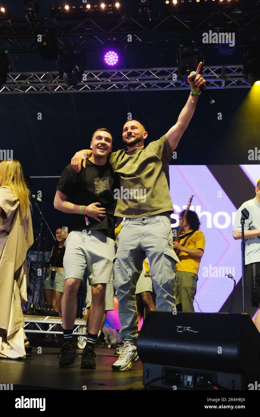 London, United Kingdom, Brockwell Park, 28th May 2023, Cross the Tracks ...