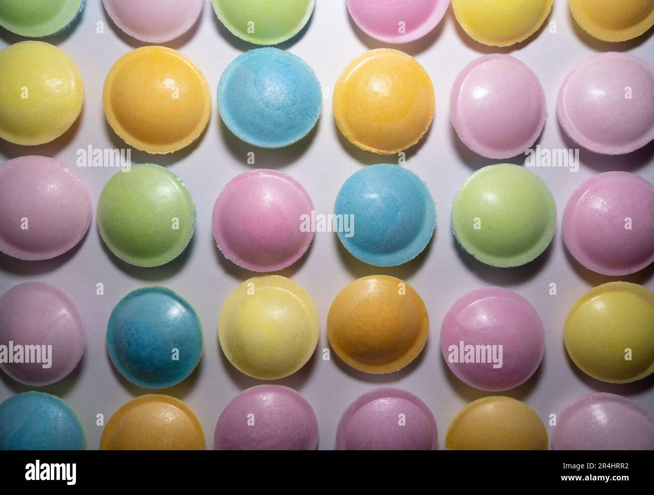 Background with many colorful round candies Stock Photo - Alamy