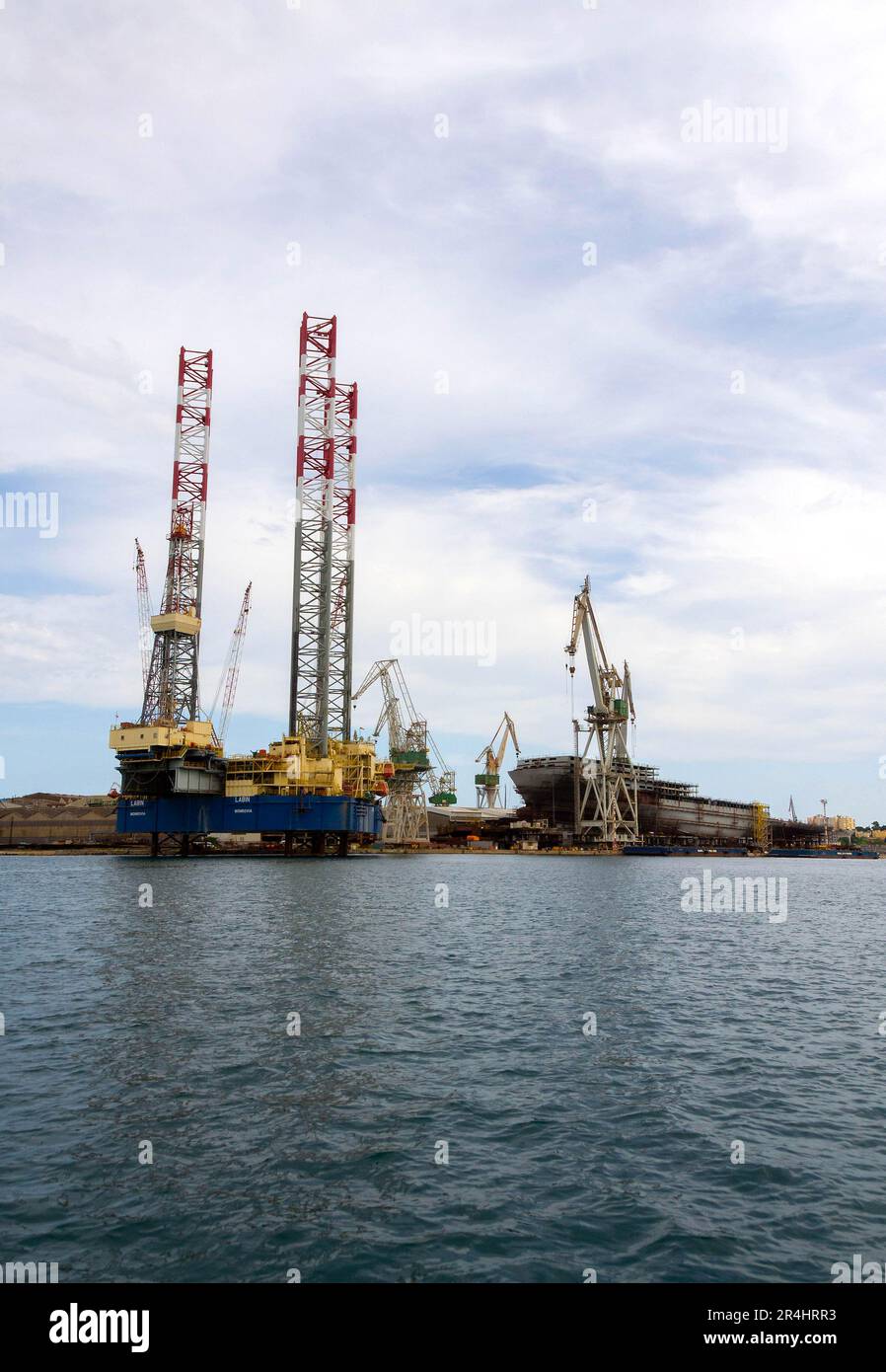Shipyard industry in city of Pula, Croatia - image Stock Photo - Alamy