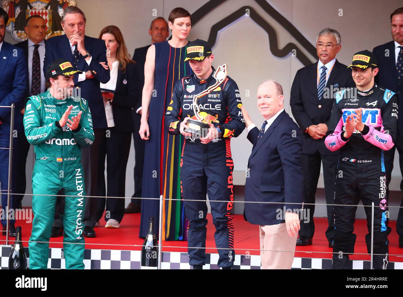 Montecarlo, Monaco. 28th May, 2023. Podium during the Monaco GP, 25-28 ...