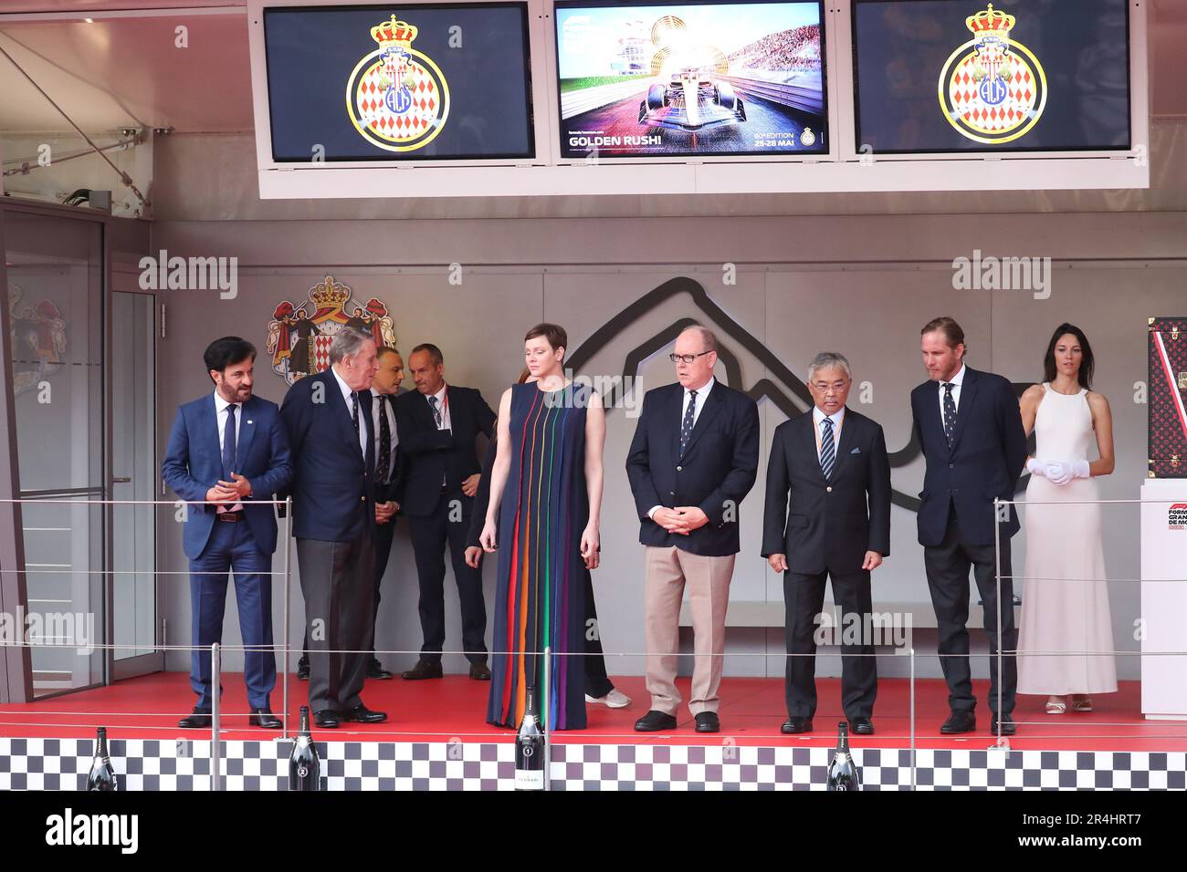 Montecarlo, Monaco. 28th May, 2023. Local Autority on the podium ...