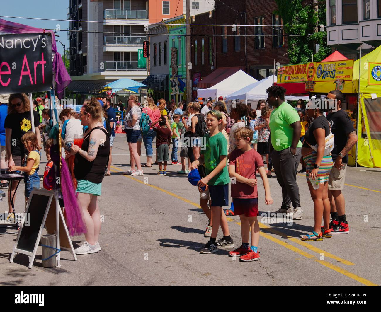 Lawrence, Kansas - May 27, 2023: Lawrence Busker Festival - Annual ...
