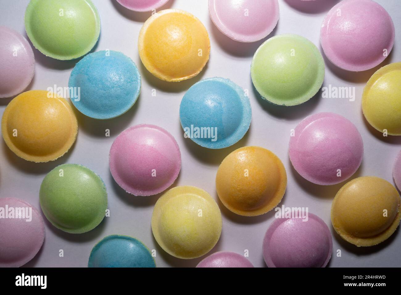 Background with a lot colorful round candies Stock Photo - Alamy