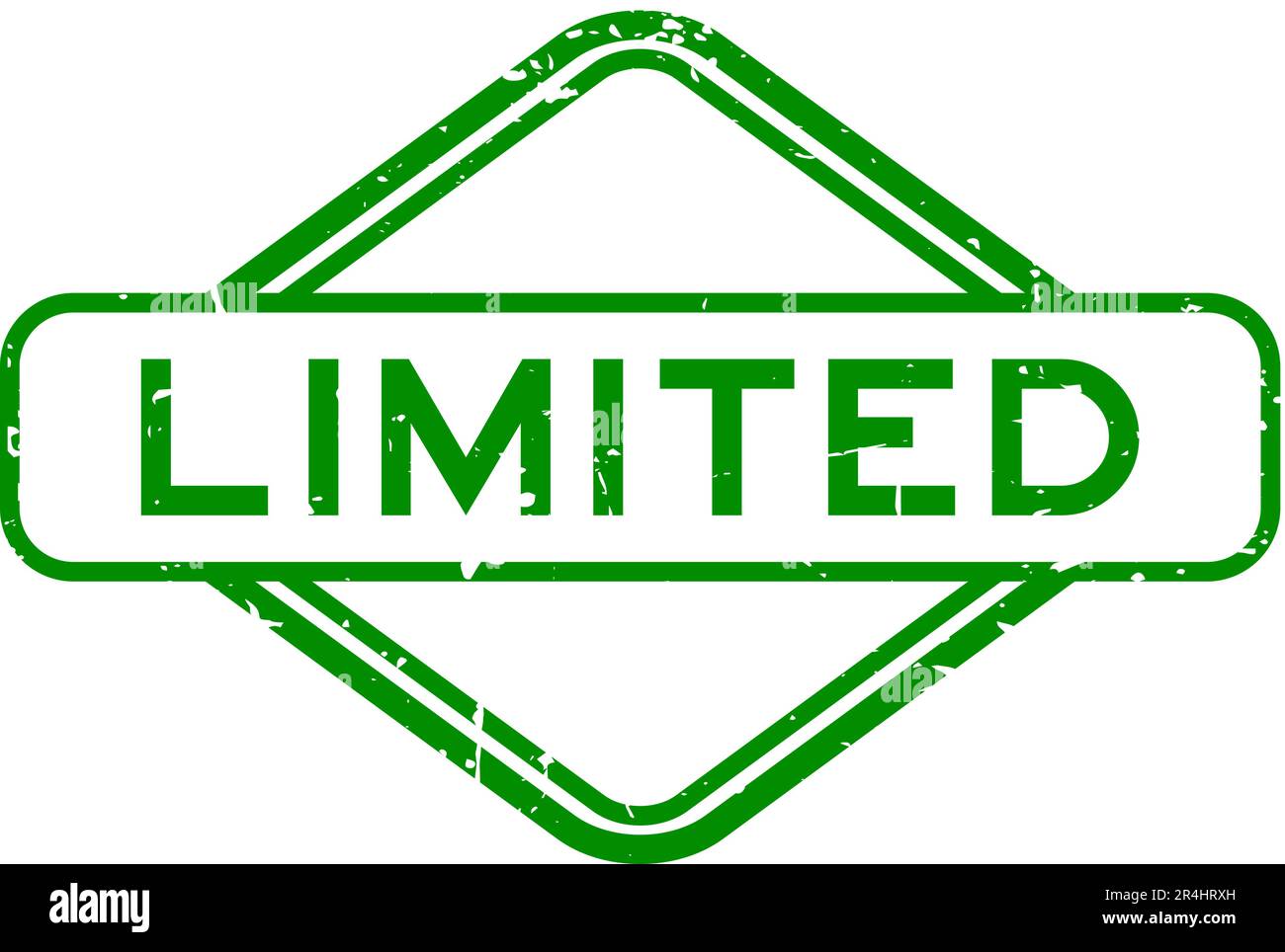 Grunge green limited word rubber square seal stamp on white background Stock Vector Image & Art ...