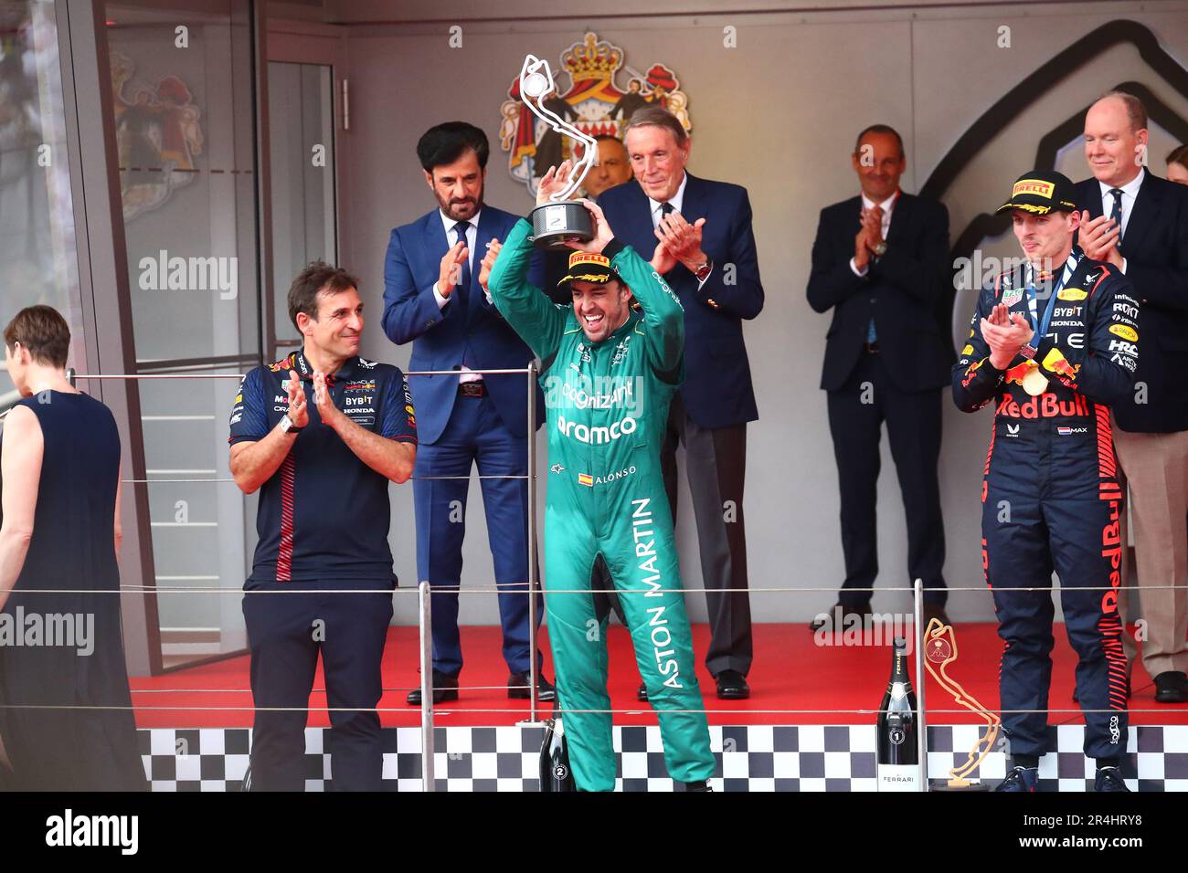 Montecarlo, Monaco. 28th May, 2023. Podium during the Monaco GP, 25-28 ...