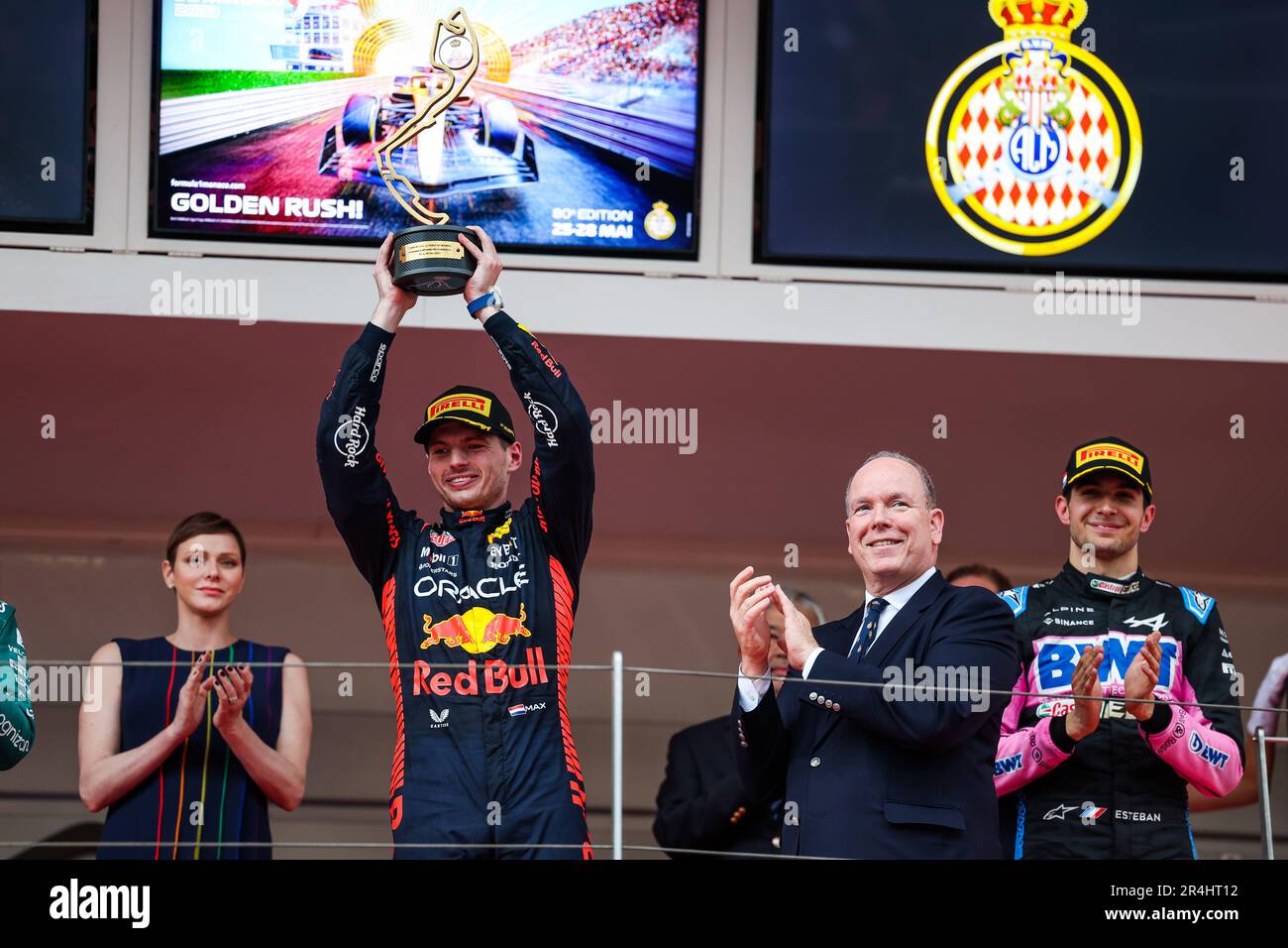 VERSTAPPEN Max (ned), Red Bull Racing RB19, HSH Princess Charlene of ...