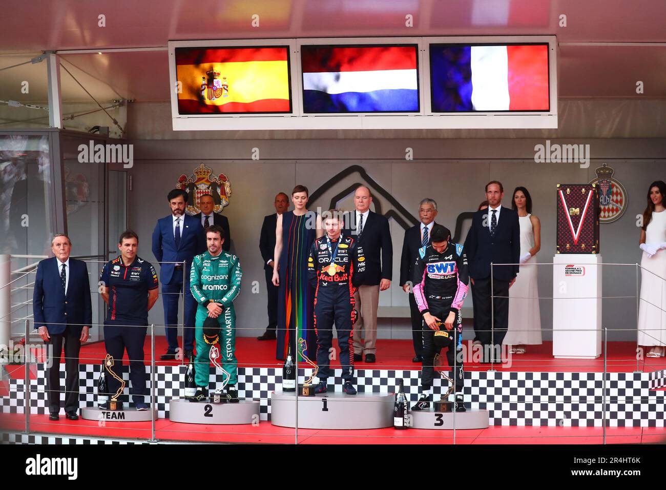 Montecarlo, Monaco. 28th May, 2023. Podium during the Monaco GP, 25-28 ...