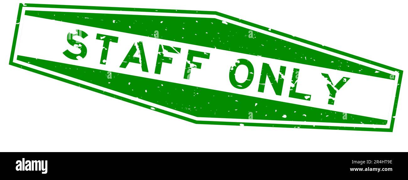 Staff only word Stock Vector Images - Alamy