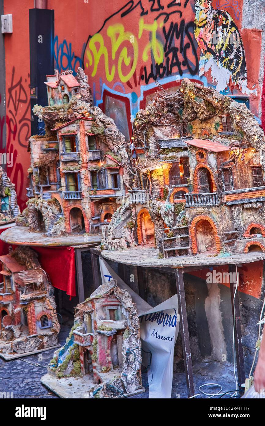 Naples, Italy - October 25, 2019: The art of Neapolitan nativity scene ...