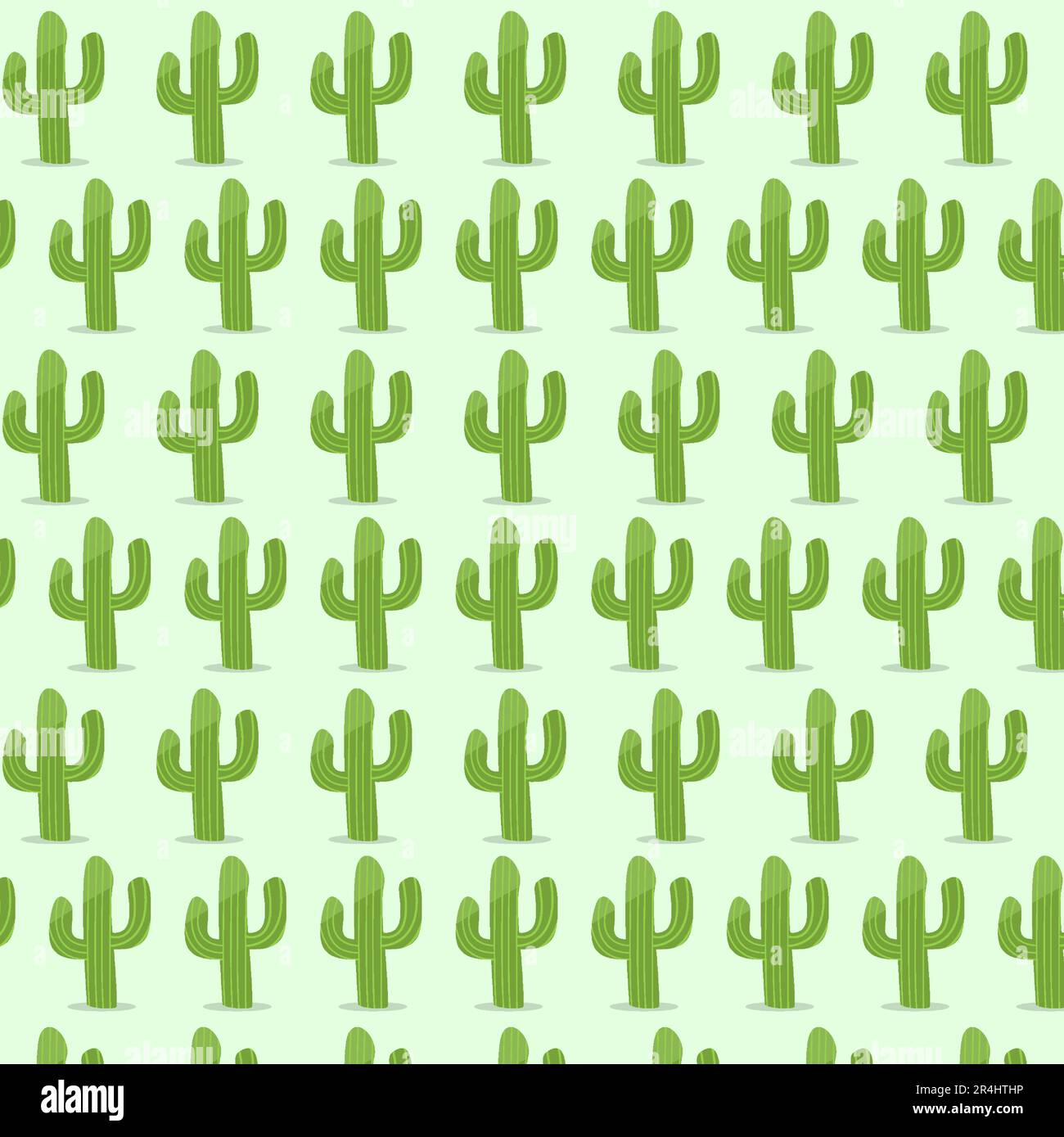 Cactus Patterns Background cartoon. Vector and Illustrations Stock ...