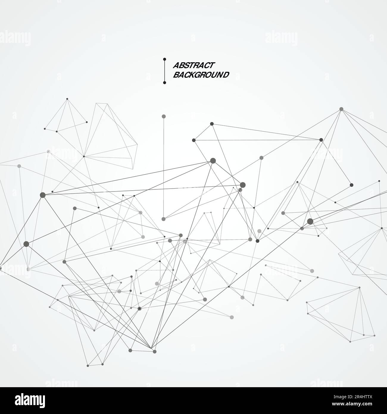 Vector dots and lines design. Concept modern futuristic background ...