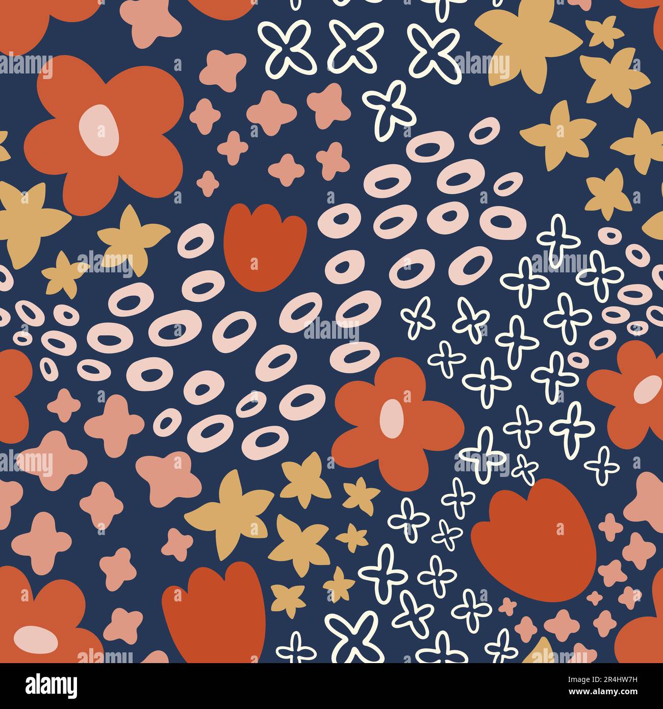 Small field blue flowers Stock Vector Images - Alamy