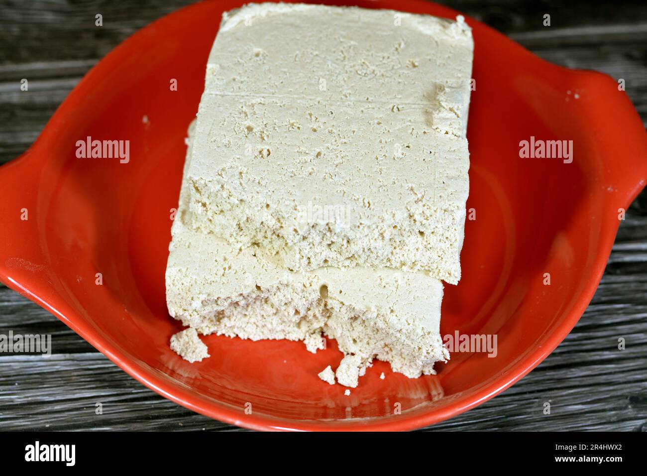 Traditional plain tahini halva or Halawa Tahiniya, the primary ...