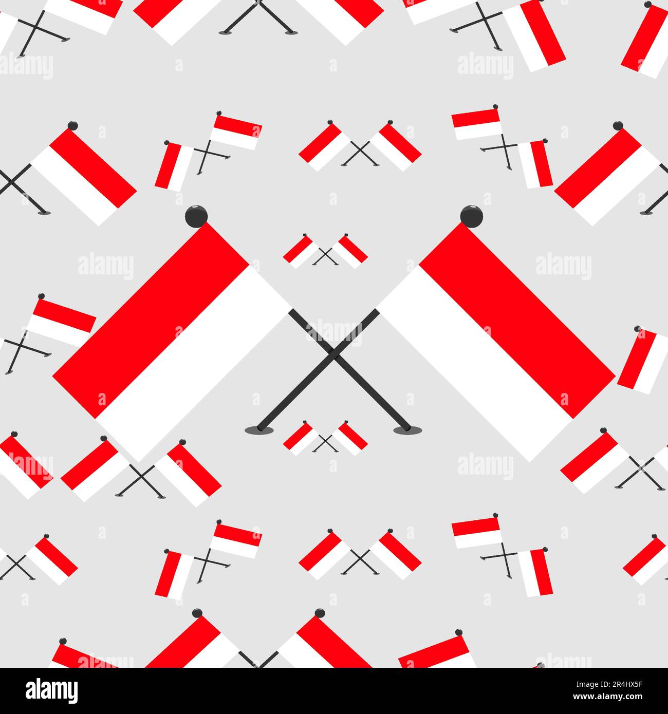 Vector Illustration of Indonesian Pattern Flags and White Colors ...
