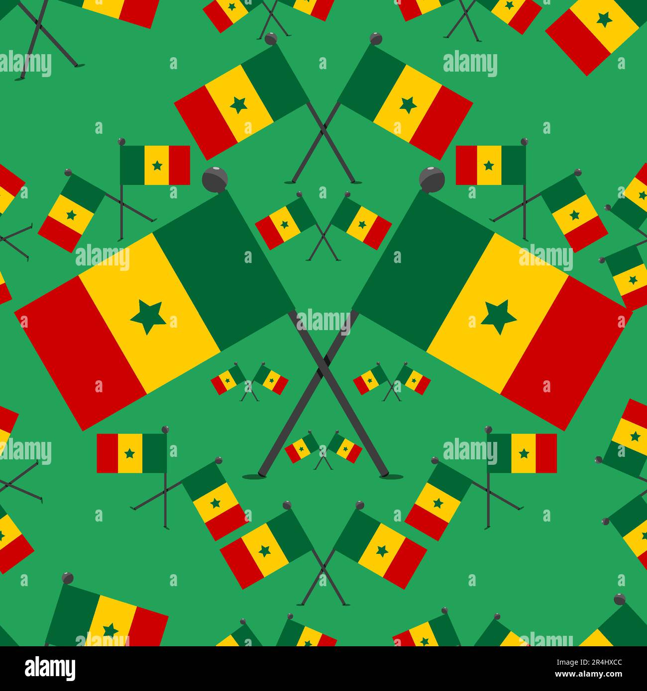 Senegal vector flag hi-res stock photography and images - Alamy