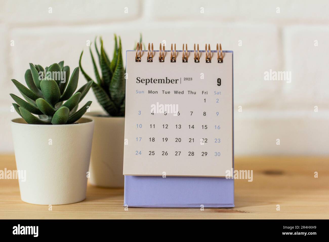Tear-off calendar for September 2023. Desktop calendar for planning ...