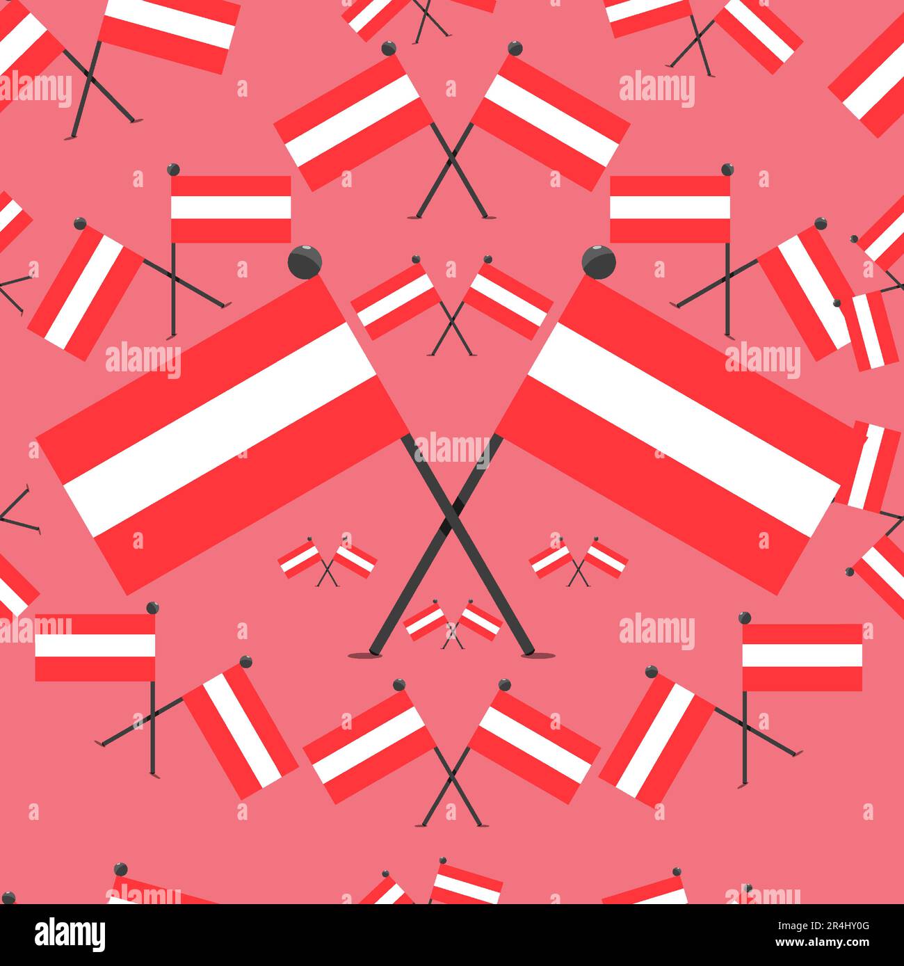 Vector Illustration of Pattern Austria Flags and Color Background Stock ...
