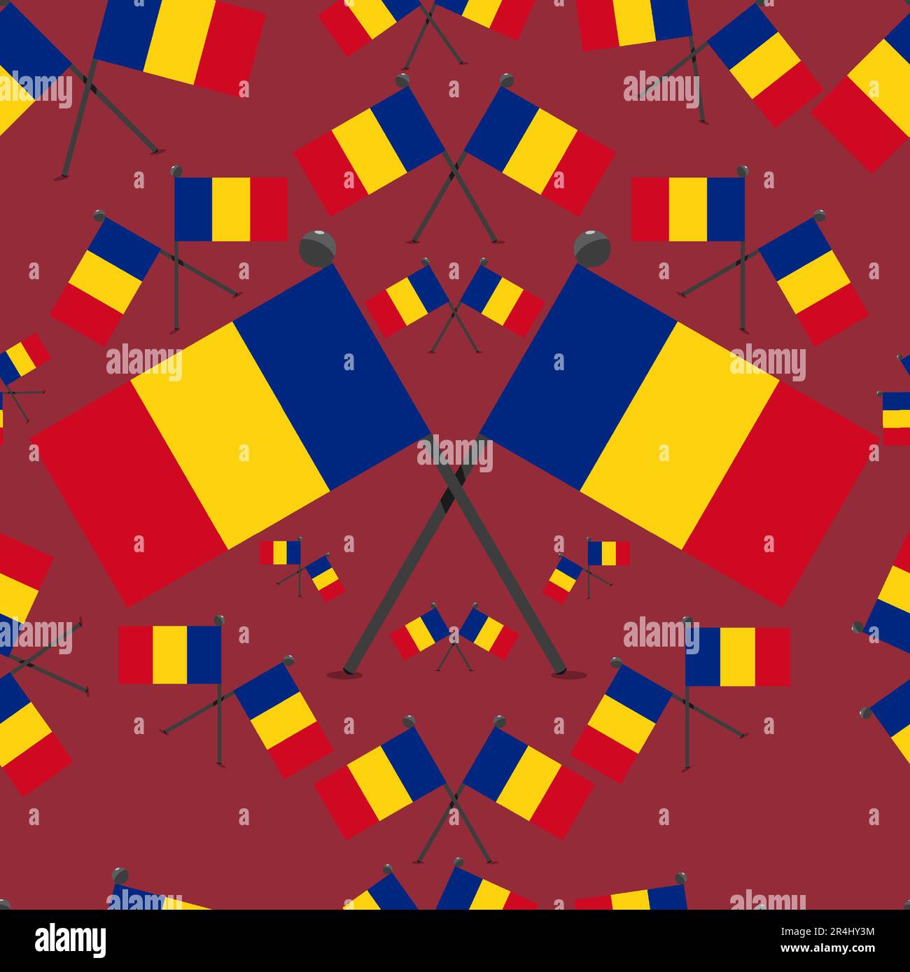 Romania national flags Stock Vector Images - Alamy