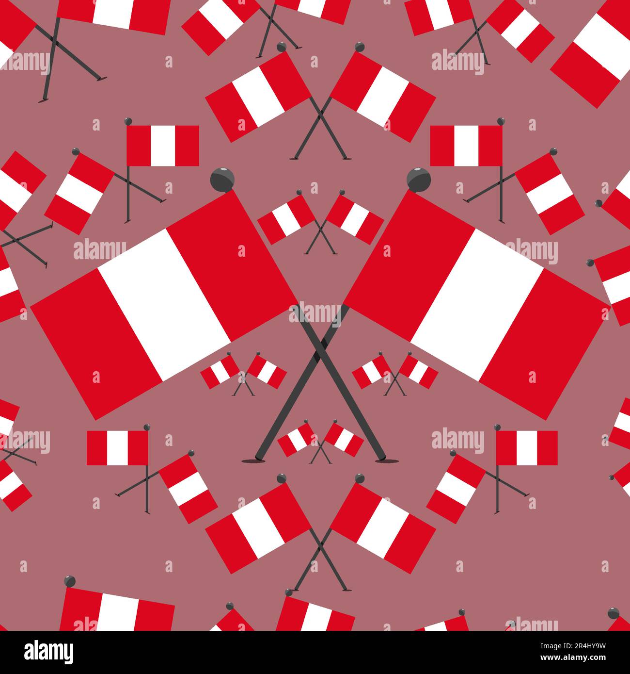 Red white flags Stock Vector Images - Alamy