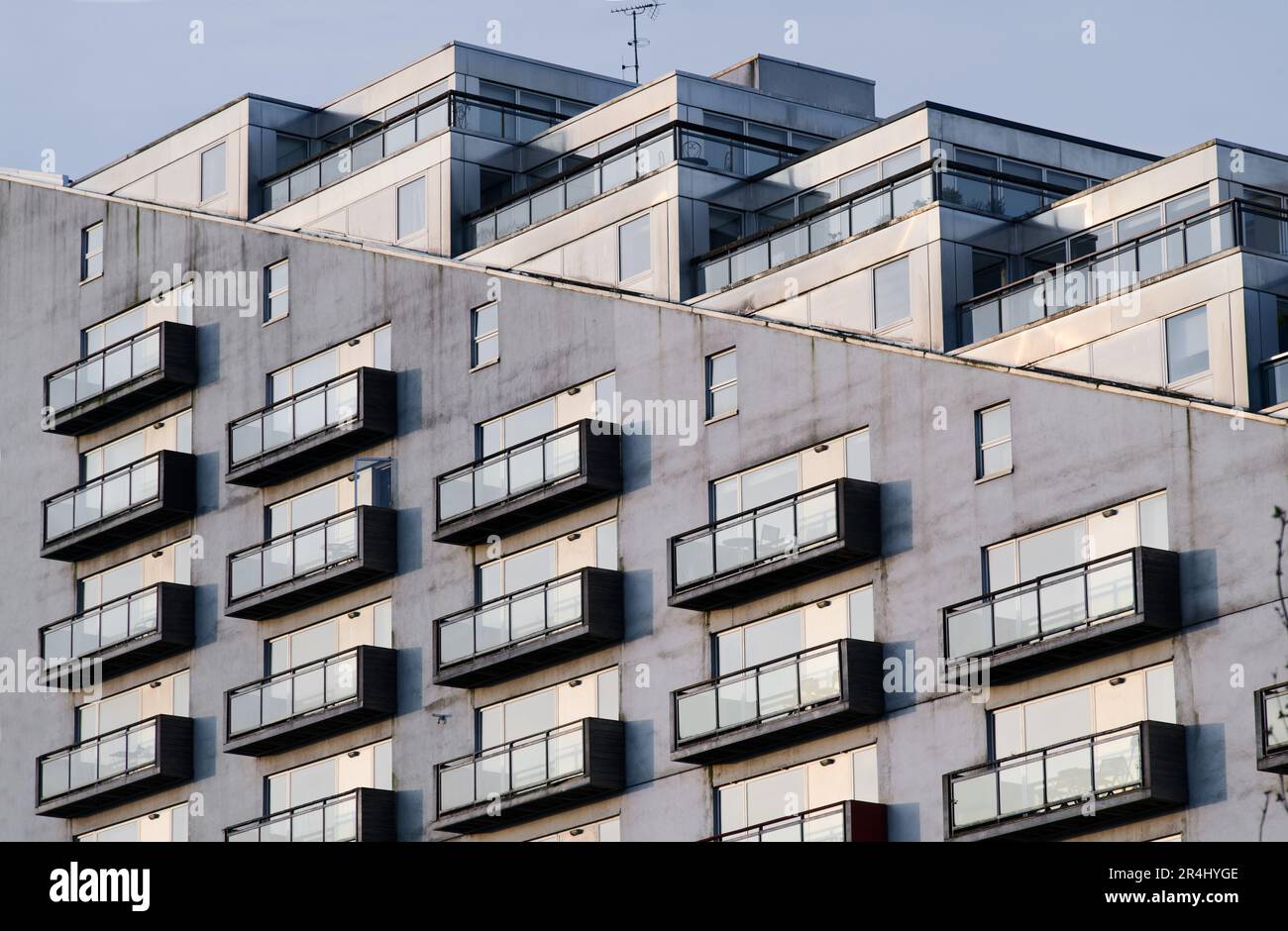 Council flats in poor housing estate with many social welfare issues in ...
