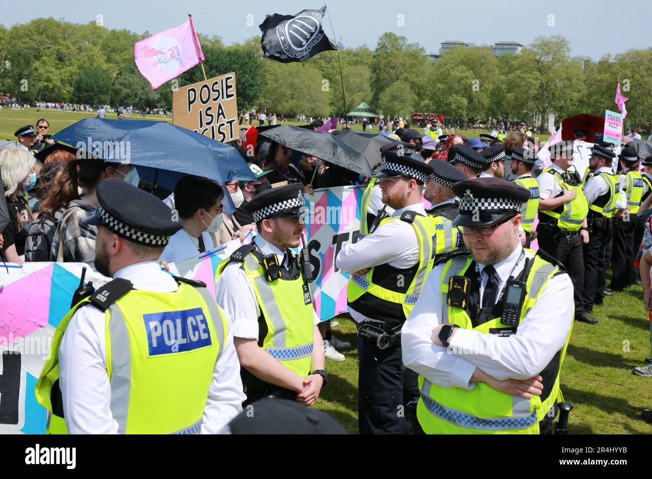 Pro trans protest hi-res stock photography and images - Alamy