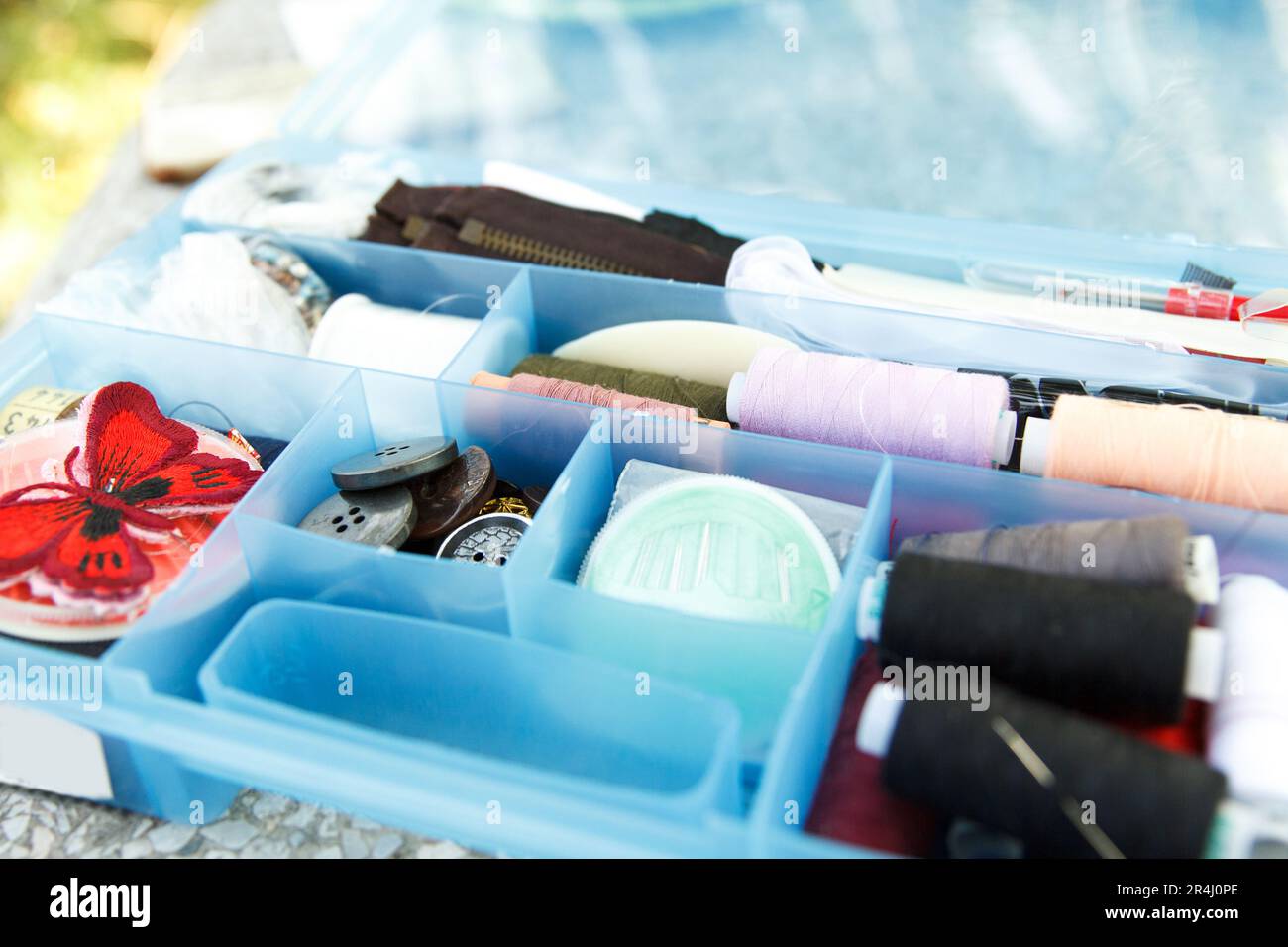 Set of tailoring accessories hi-res stock photography and images - Alamy