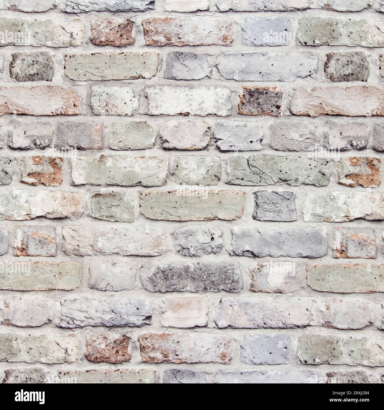 Ornamental brick wall forms part of the interior in the house inside ...
