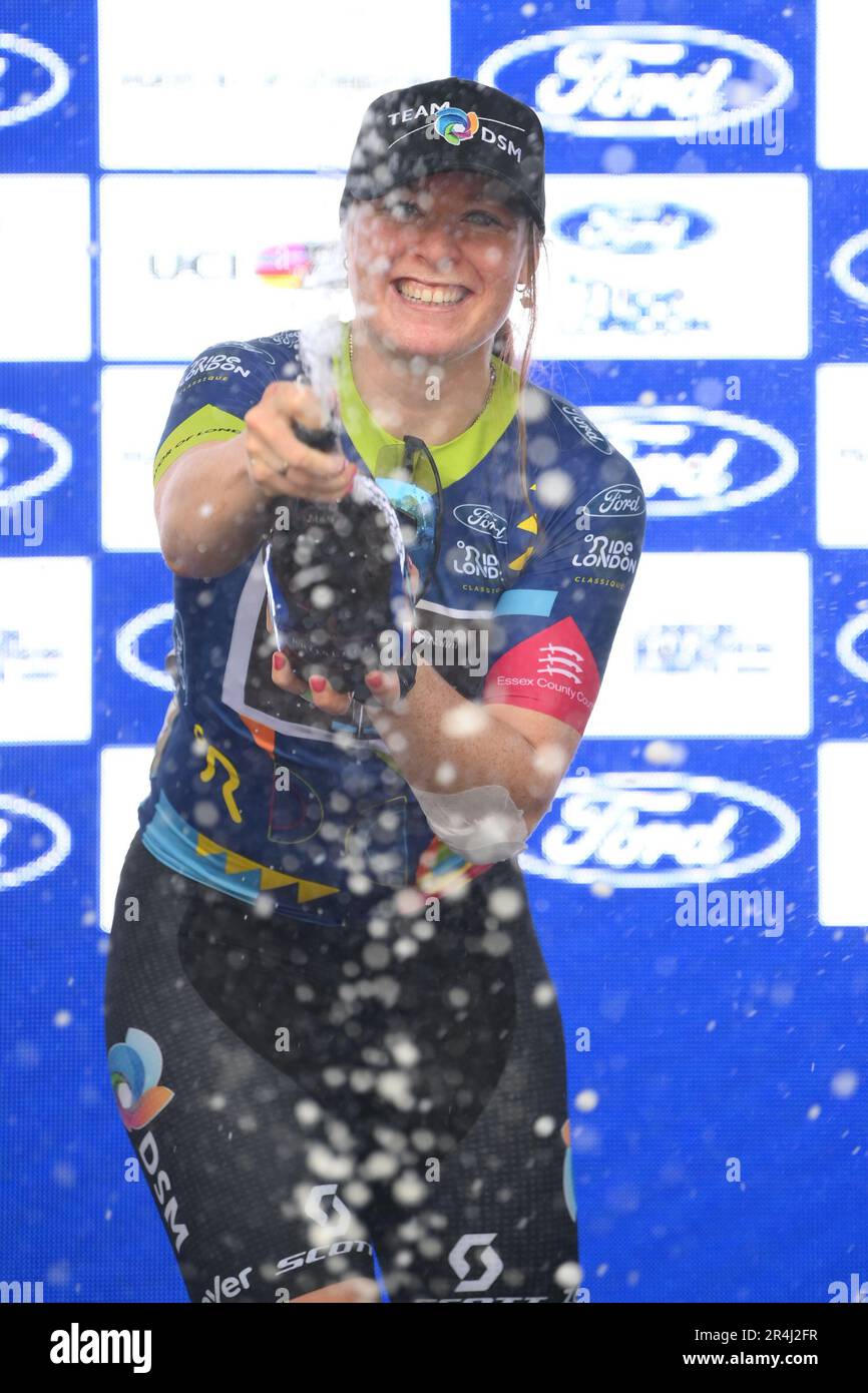 London, UK. 28th May, 2023. UCI Women's World Tour, Ford RideLondon ...