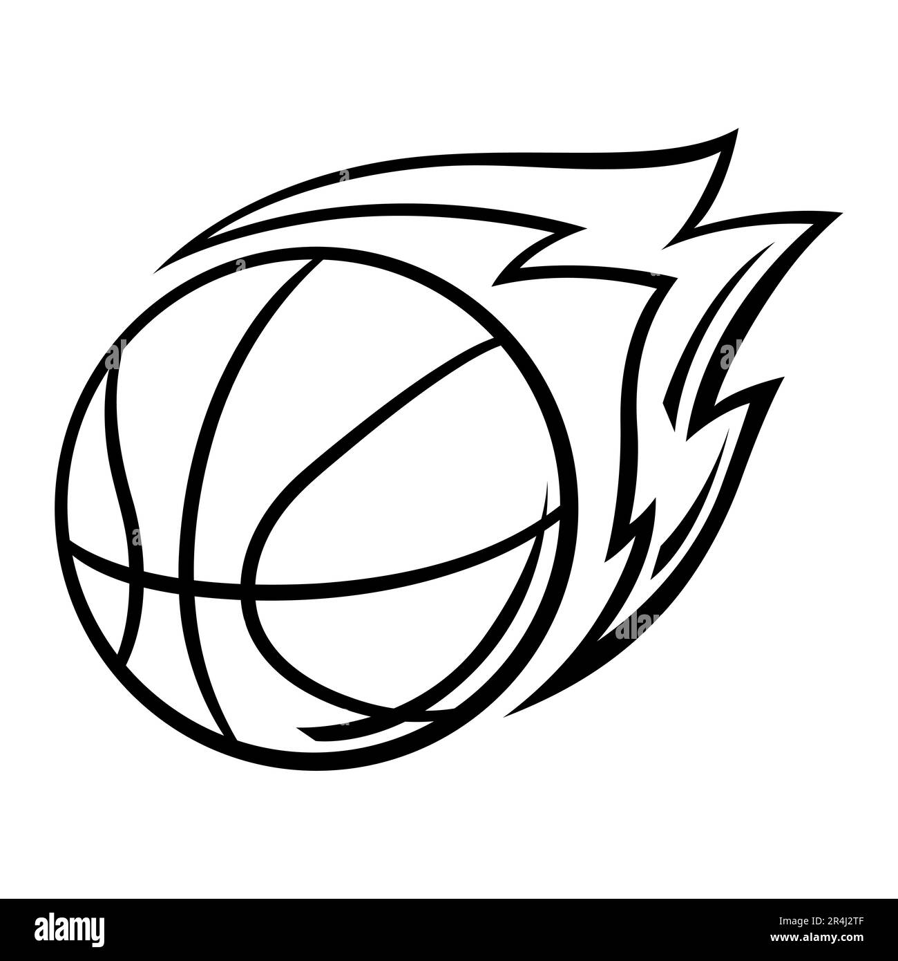 Basketball ball illustration. Sport club item or symbol Stock Vector ...