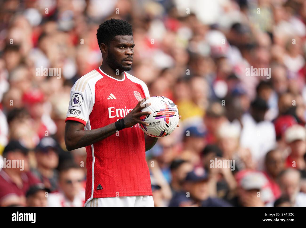 Arsenal's Thomas Partey during the Premier League match at the Emirates ...