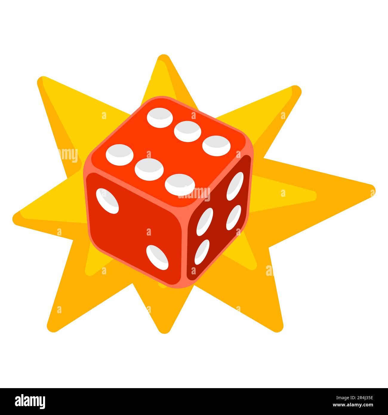 Playing dice illustration hi-res stock photography and images - Alamy