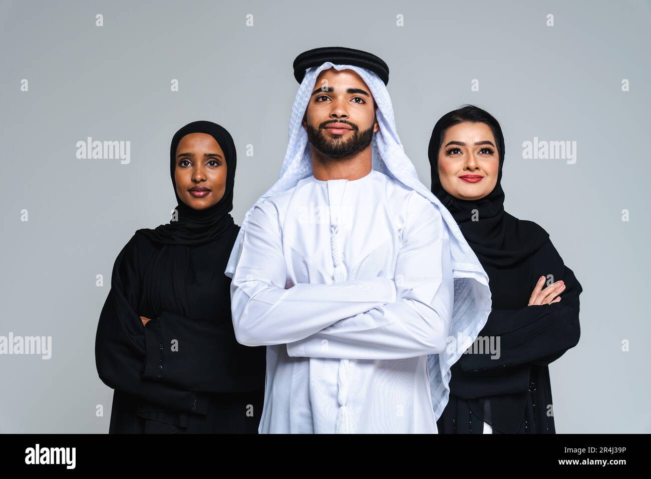 Beautiful arab middle-eastern women with traditional abaya dress and ...