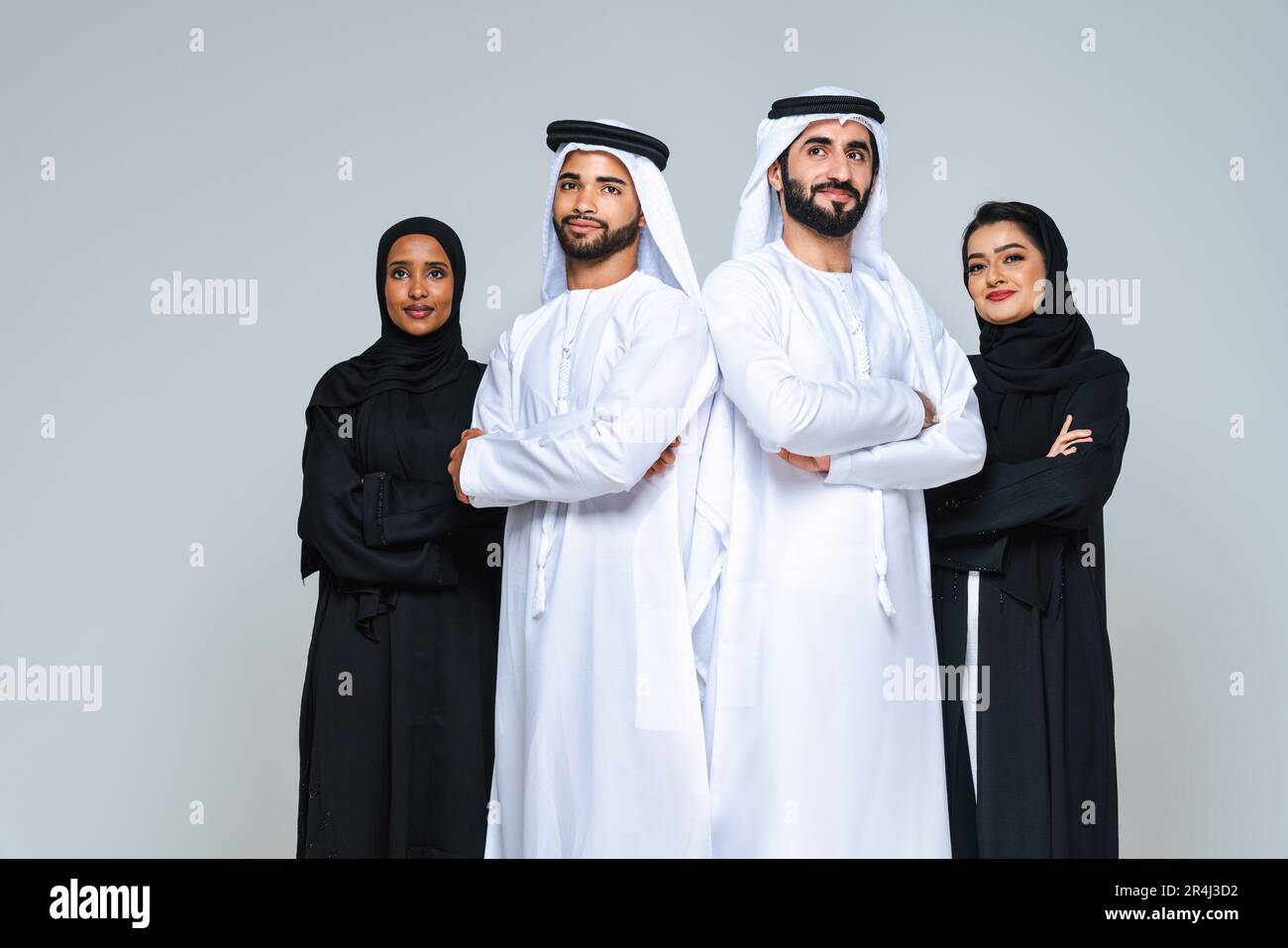 Beautiful arab middle-eastern women with traditional abaya dress and ...
