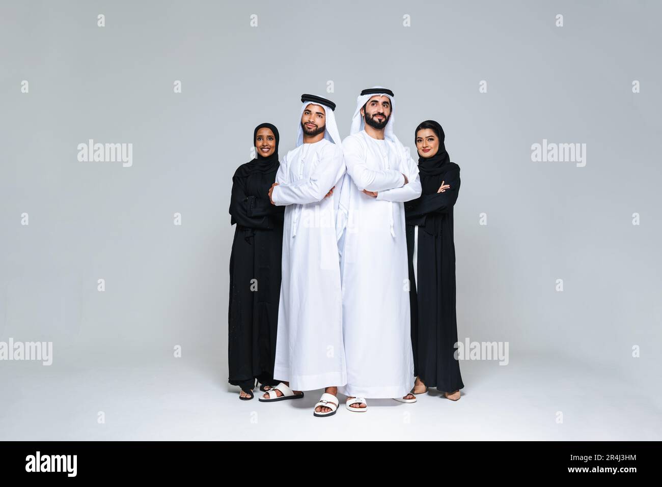Beautiful arab middle-eastern women with traditional abaya dress and ...