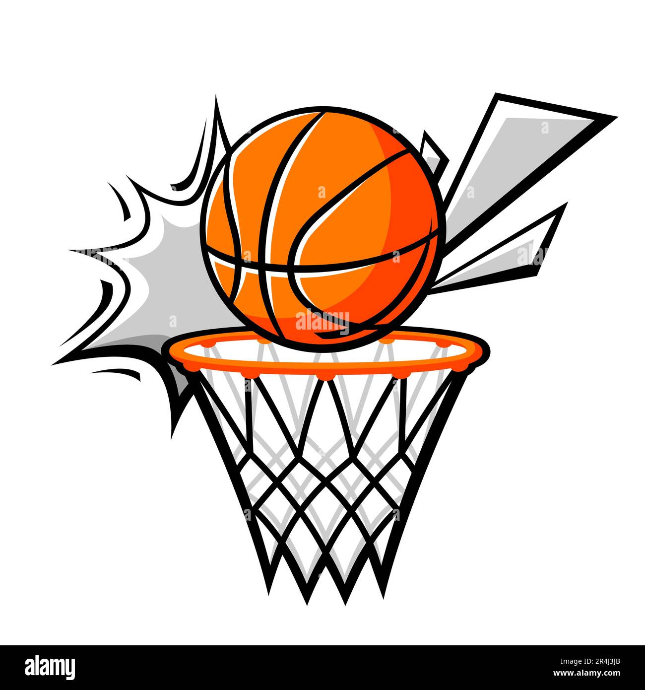 Emblem with basketball symbols. Sport club label or emblem Stock Vector ...