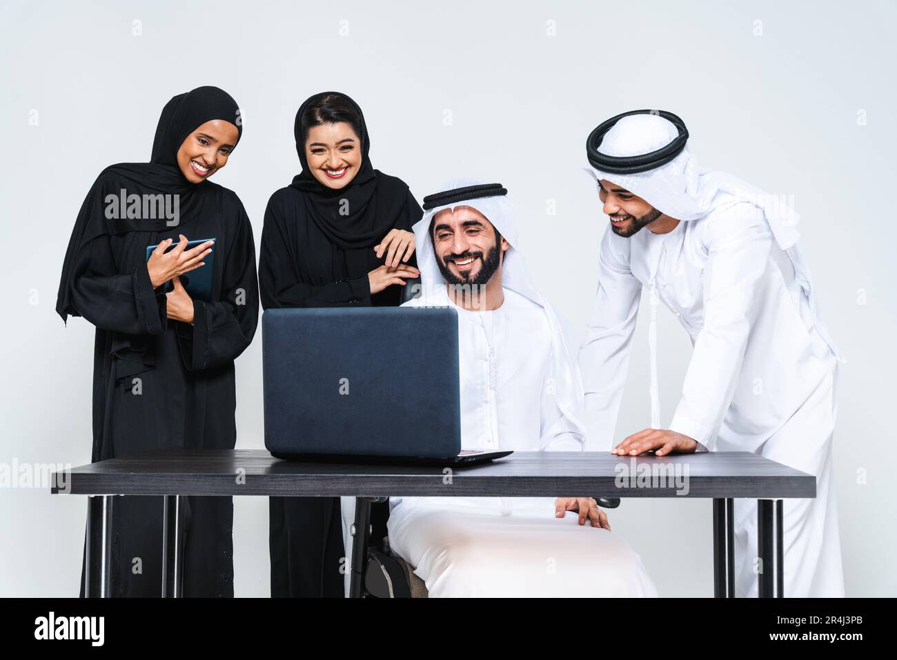 Group of arab business people working together in the office ...