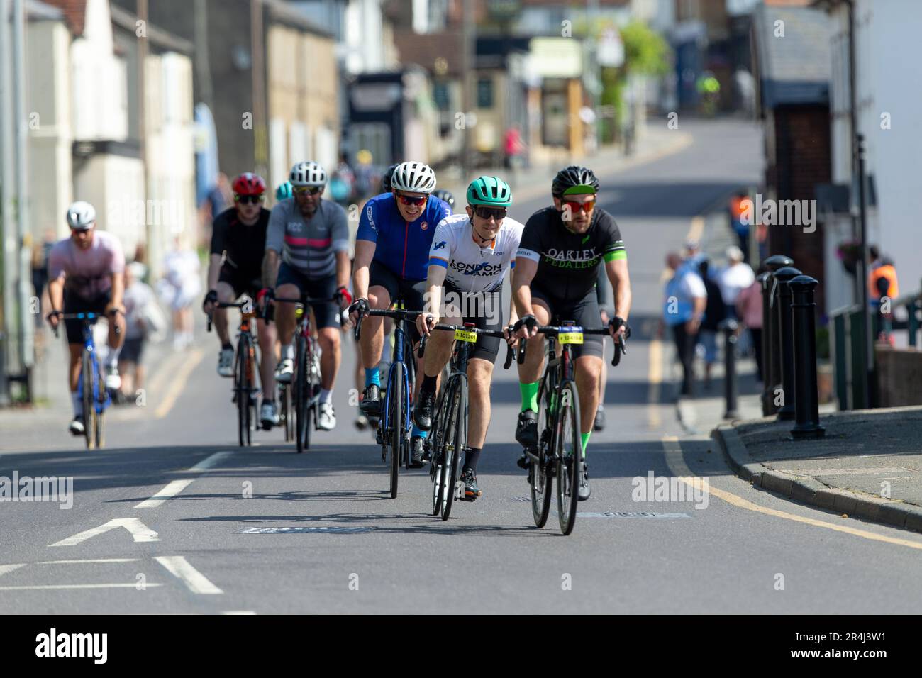 Ongar, Essex, UK. 28th May, 2023. Ford RideLondon 100 route will head ...