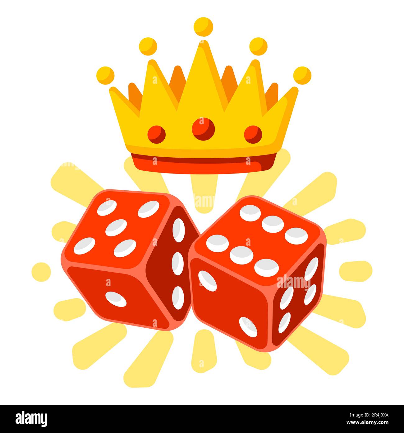 Playing dice illustration hi-res stock photography and images - Alamy